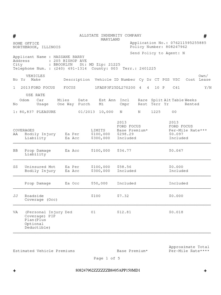 Car Insurance | PDF | Insurance | Credit History