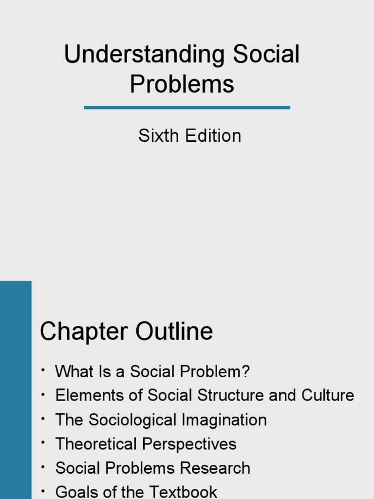 Understanding Social Problems: Sixth Edition | PDF | Social Group ...