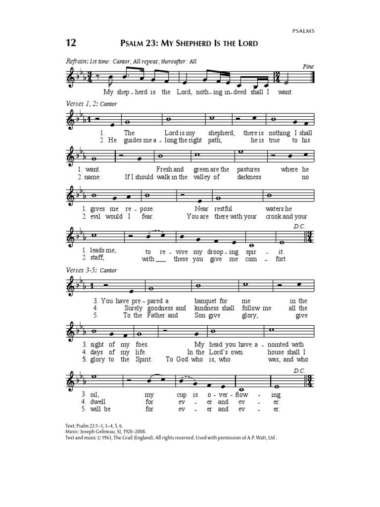 Psalm 23 | PDF | Psalms | Torah Books