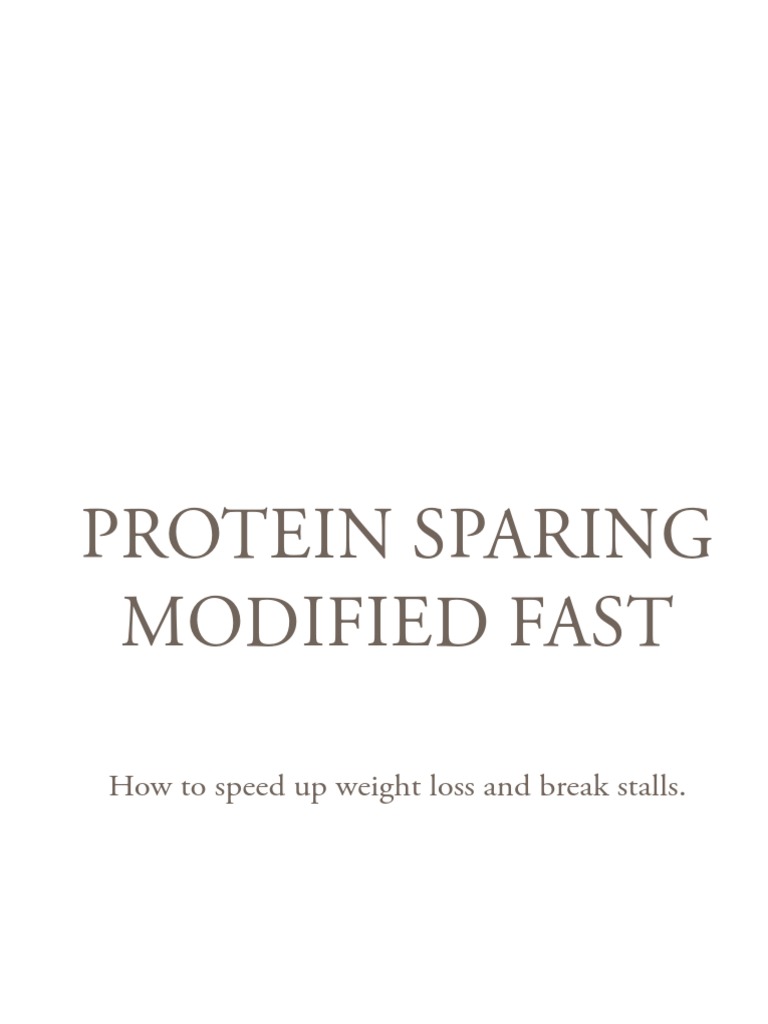Protein Sparing Modified Fast Example | PDF | Nutrients | Foods
