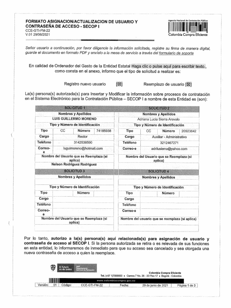 Formato FM-22 | PDF