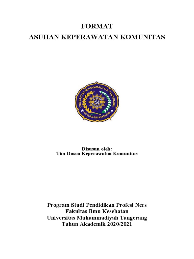 KEL 3 Format Asuhan Keperawatan Komunitas | PDF | Pengembangan Diri | Sains & Matematika
