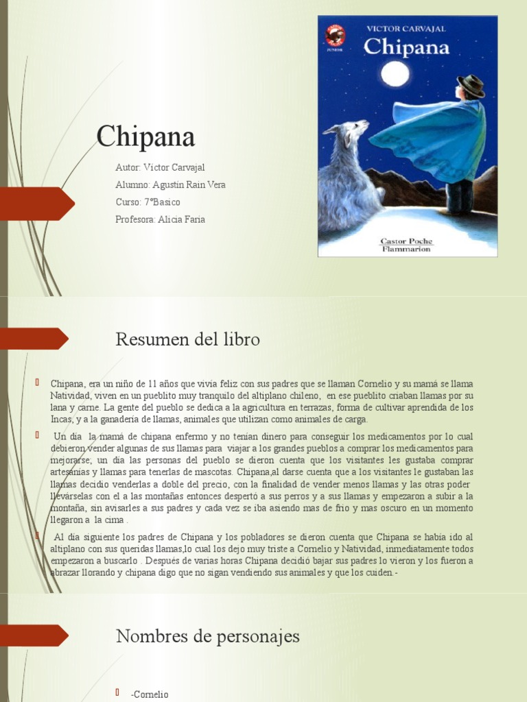 Resumen del libro "Chipana" | PDF | Religión y espiritualidad | Novela ...