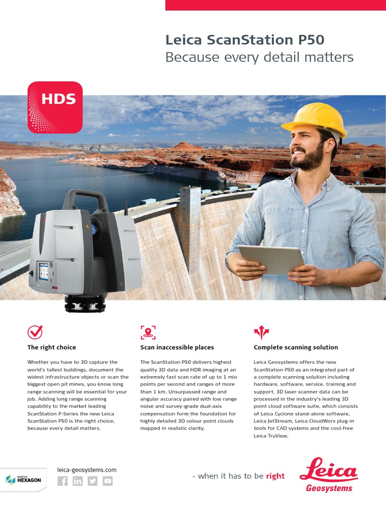 Leica ScanStation P50 DS 869145 0119 en LR | PDF | Image Scanner | Pixel