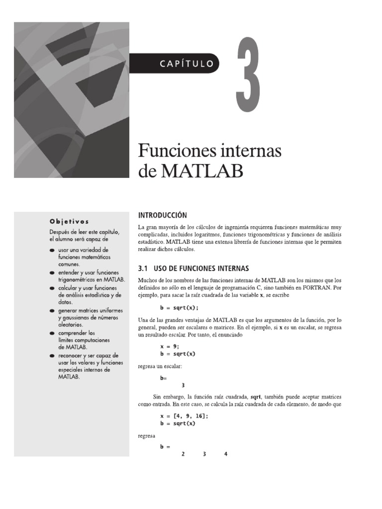 Cap 3 Matlab | PDF