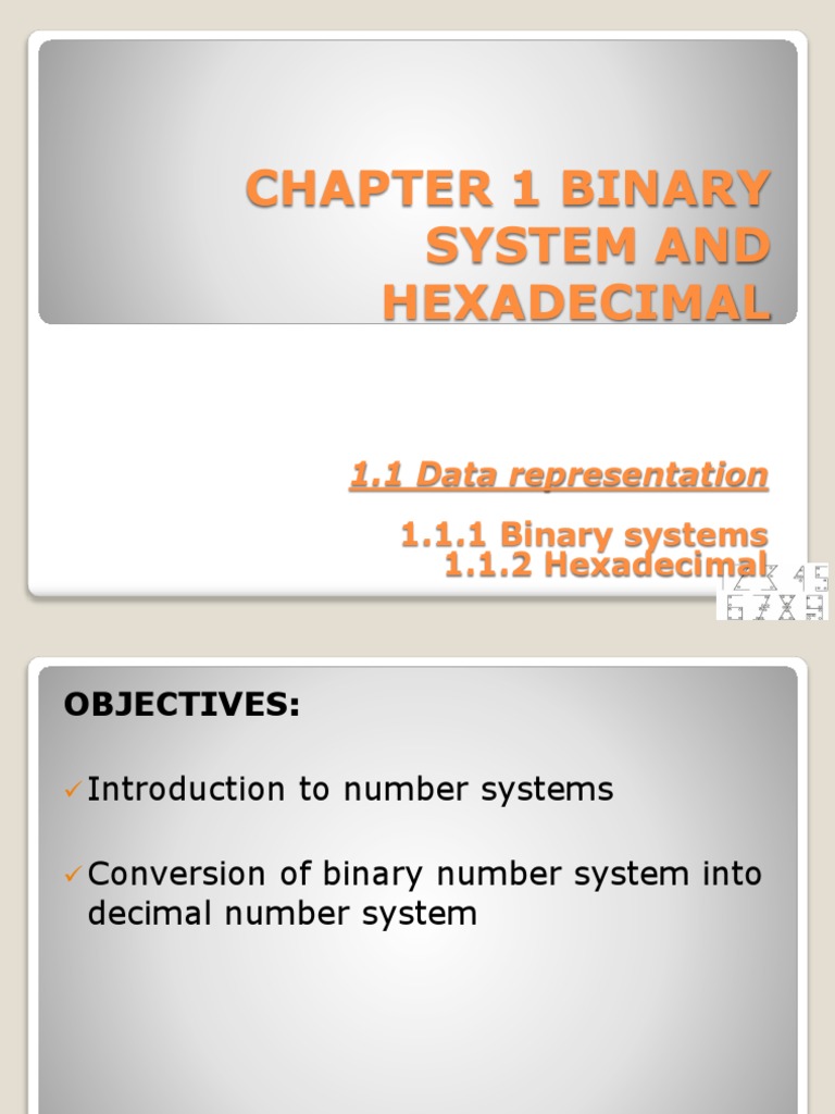 Chapter 1 Binary and Hexadecimal | Download Free PDF | Decimal | Numbers