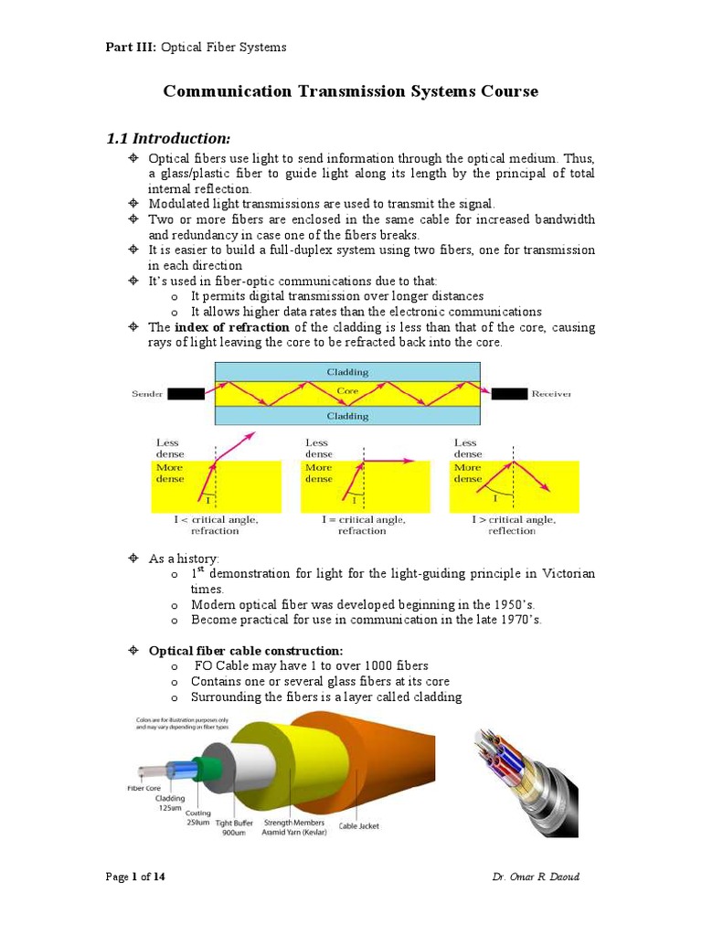 Cts Part III | PDF | Optical Fiber | Transmission Medium