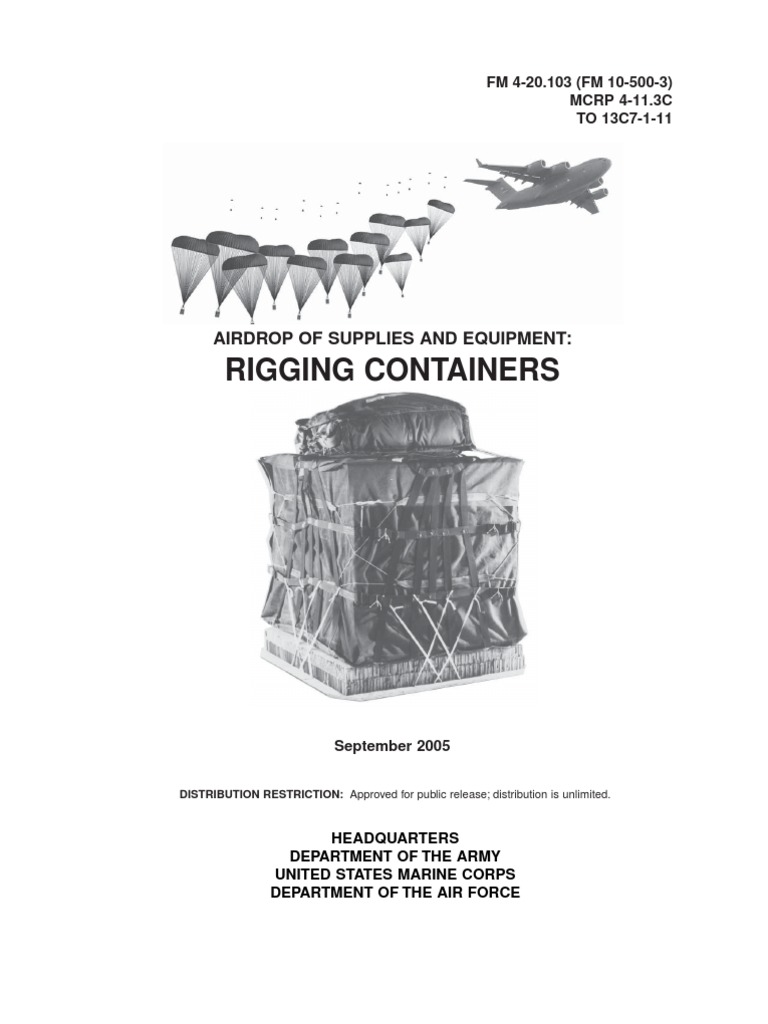 Airdrop Rigging Guide: Containers | PDF | Parachute | Cargo