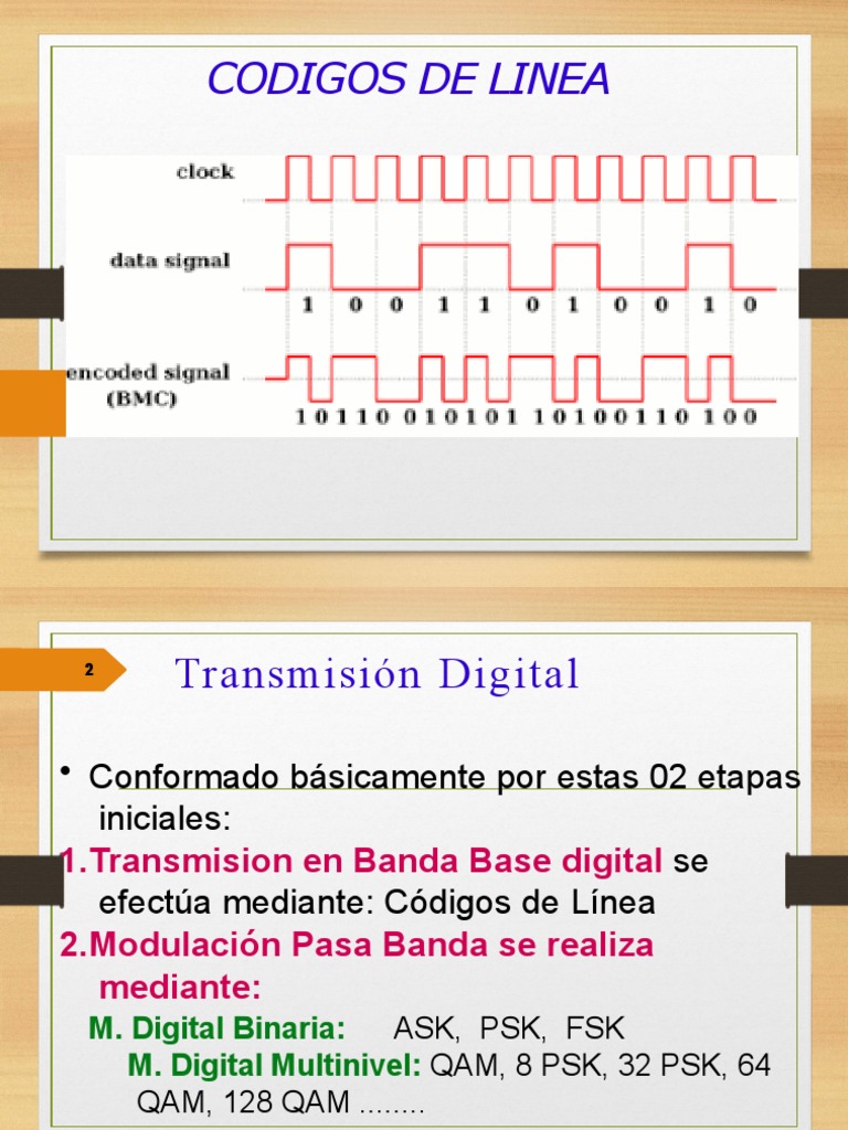 Códigos de Línea en Transmisión Digital | PDF | Ingeniería Informática ...