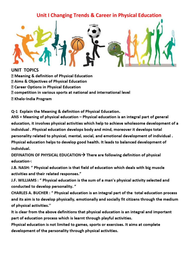 11 Phe Unit Notes | PDF | Olympic Games | Asana