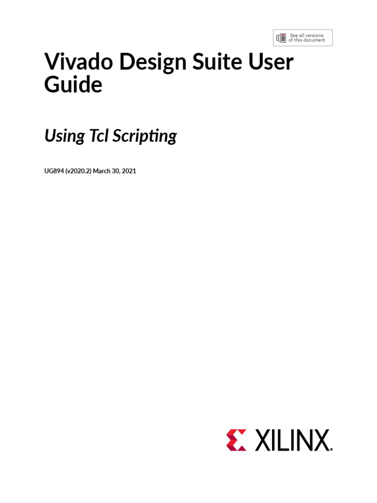 Ug894 Vivado TCL Scripting | PDF | Bracket | Scripting Language