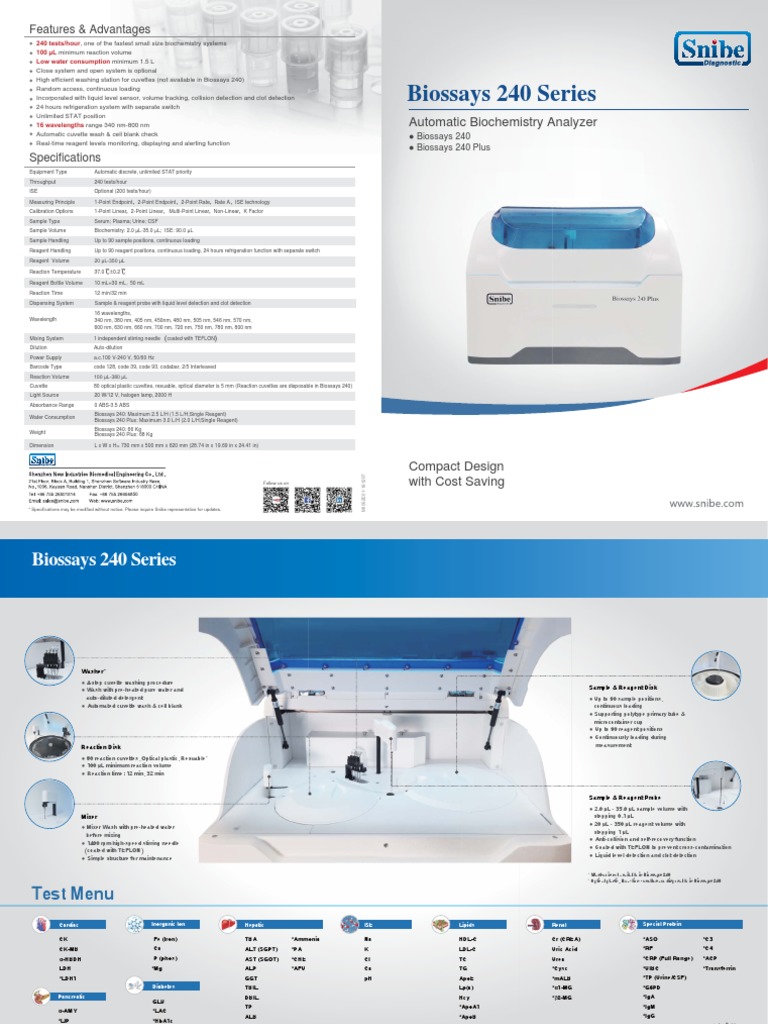 M1062E01-Biossays 240 Series-181207-1 | PDF | Chemistry