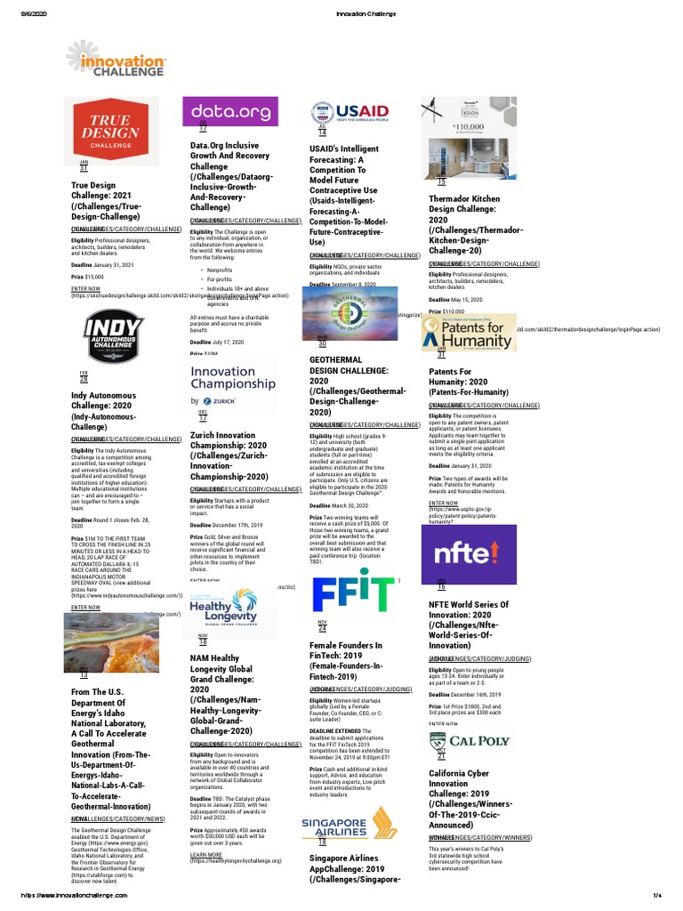 Innovation Challenge | PDF | Innovation