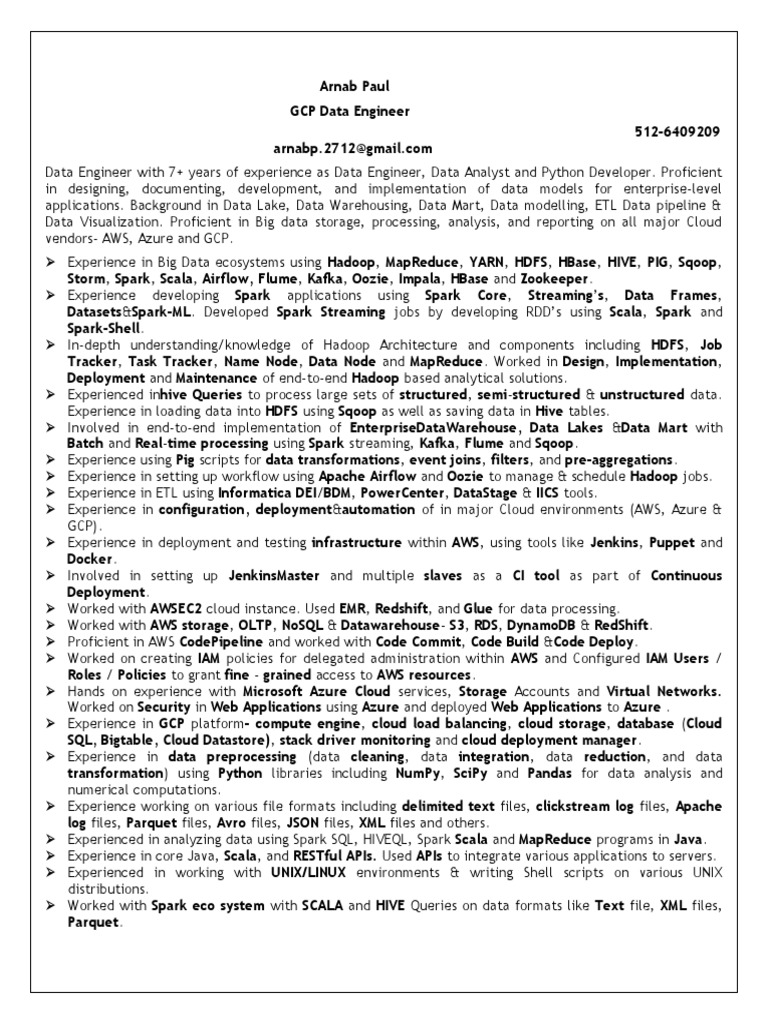 Arnab Paul | PDF | Apache Hadoop | Apache Spark