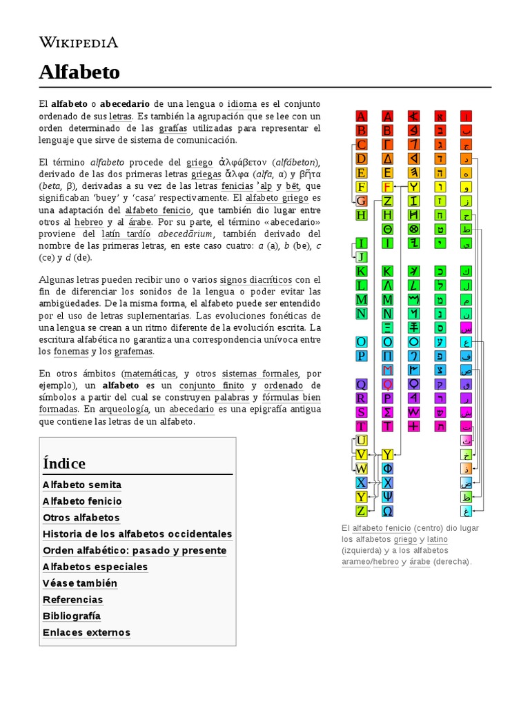 El Alfabeto | PDF | Alfabeto | Lingüística