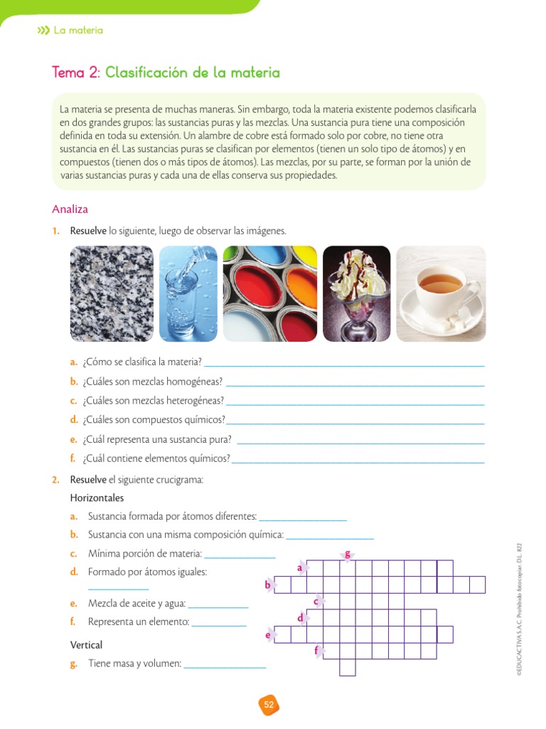 Clasificacion de La Materia | PDF | Mezcla | Importar