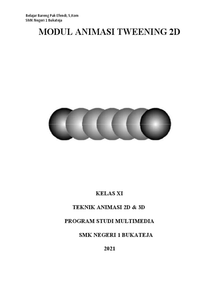 Modul Animasi Tweening | PDF