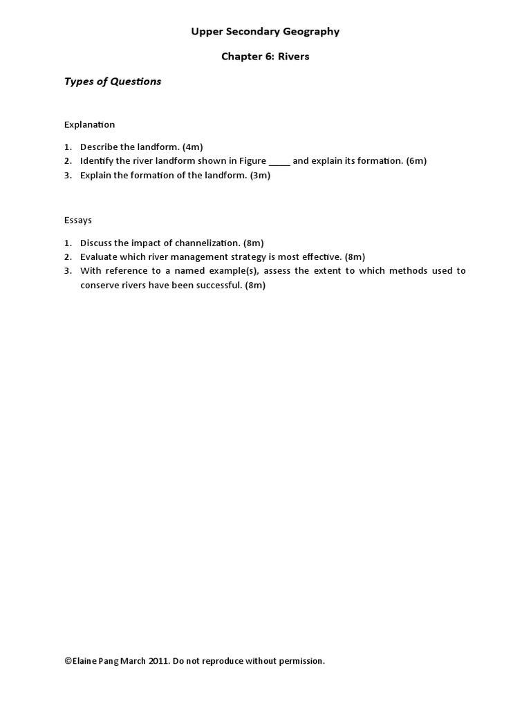 Understanding River Landforms and Processes | PDF | River | Valley