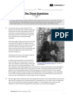 Tolstoy's Three Questions Explained | PDF