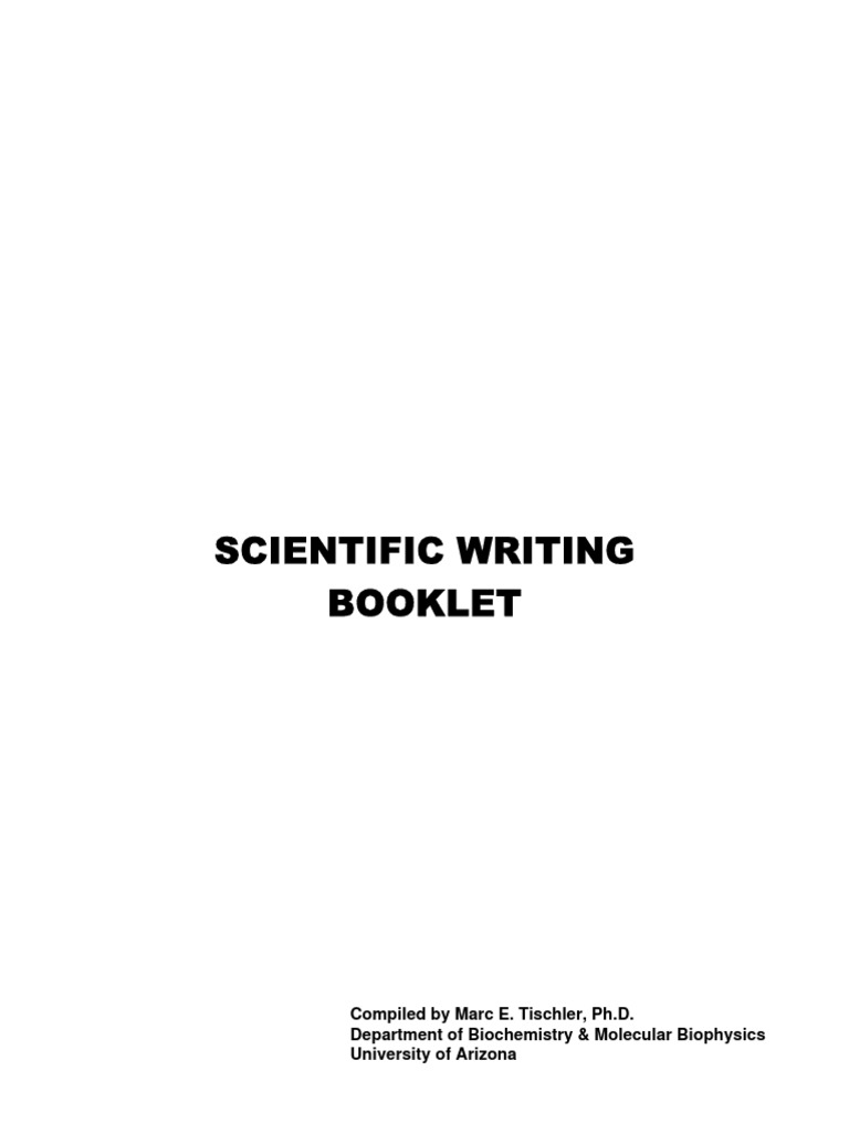 Scientific Writing Guidelines Booklet | PDF | Significant Figures ...