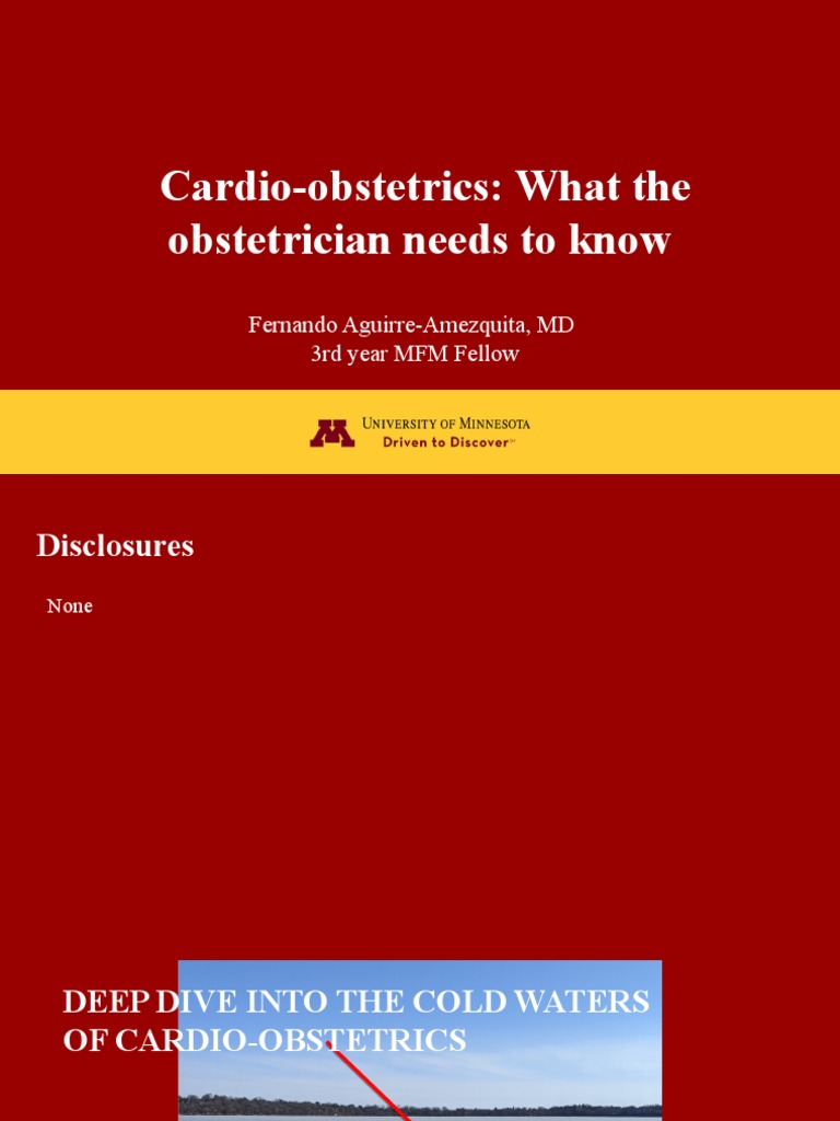 Cardio-Obstetrics - What The Obstetrician Needs To Know | PDF ...