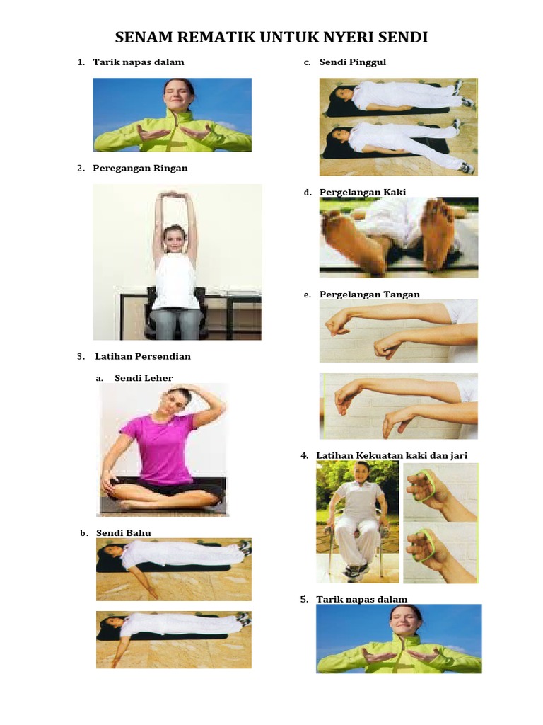 Mini Poster Senam Rematik | PDF | Kesehatan Holistik
