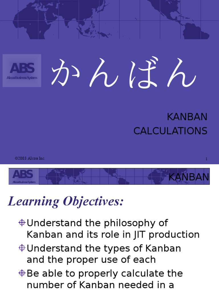 Kanban Calculation Methods Explained | PDF | Systems Engineering ...