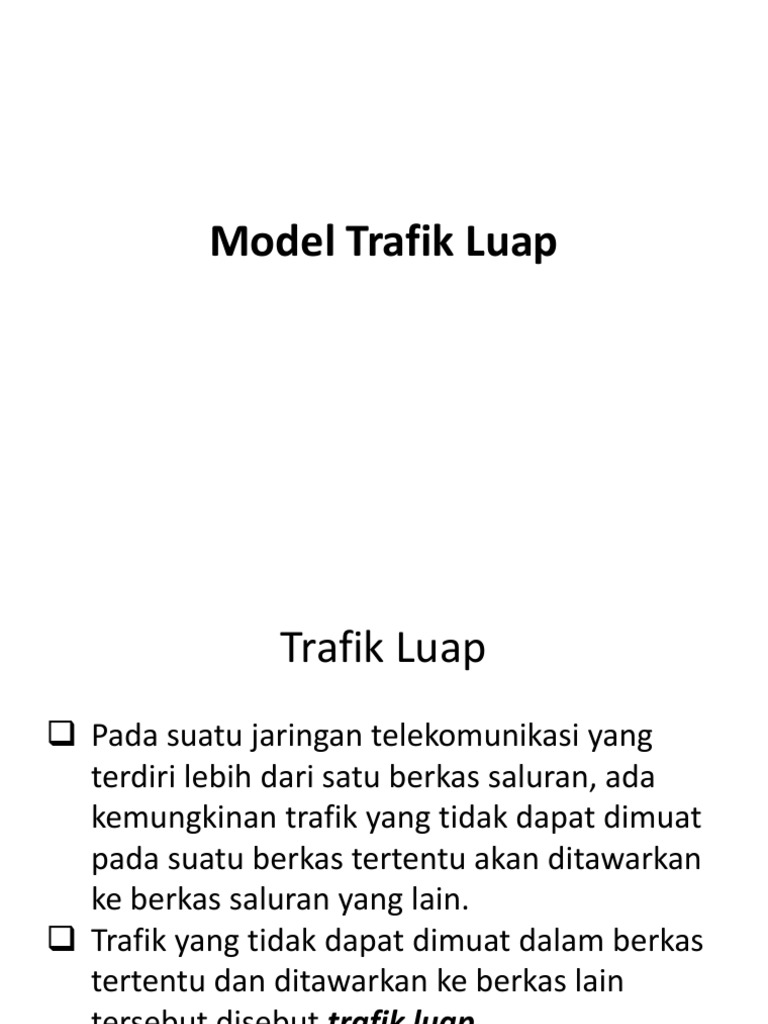 8-Model Trafik Luap | PDF