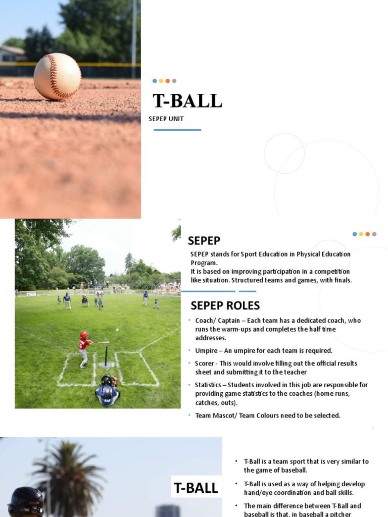 T-Ball Sepep | PDF | Batting (Baseball) | Pitcher
