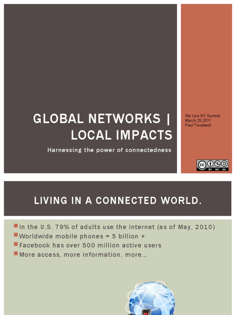 Global Networks - Local Impacts: Harnessing The Power of Connectedness ...