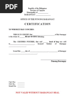 Sample Cert - Cutting Trees | PDF