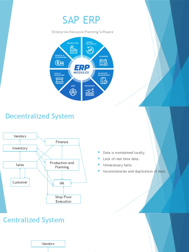 Sap Erp: Enterprise Resource Planning Software | PDF