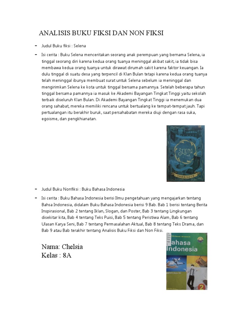 Judul Buku Fiksi dan Non Fiksi | PDF