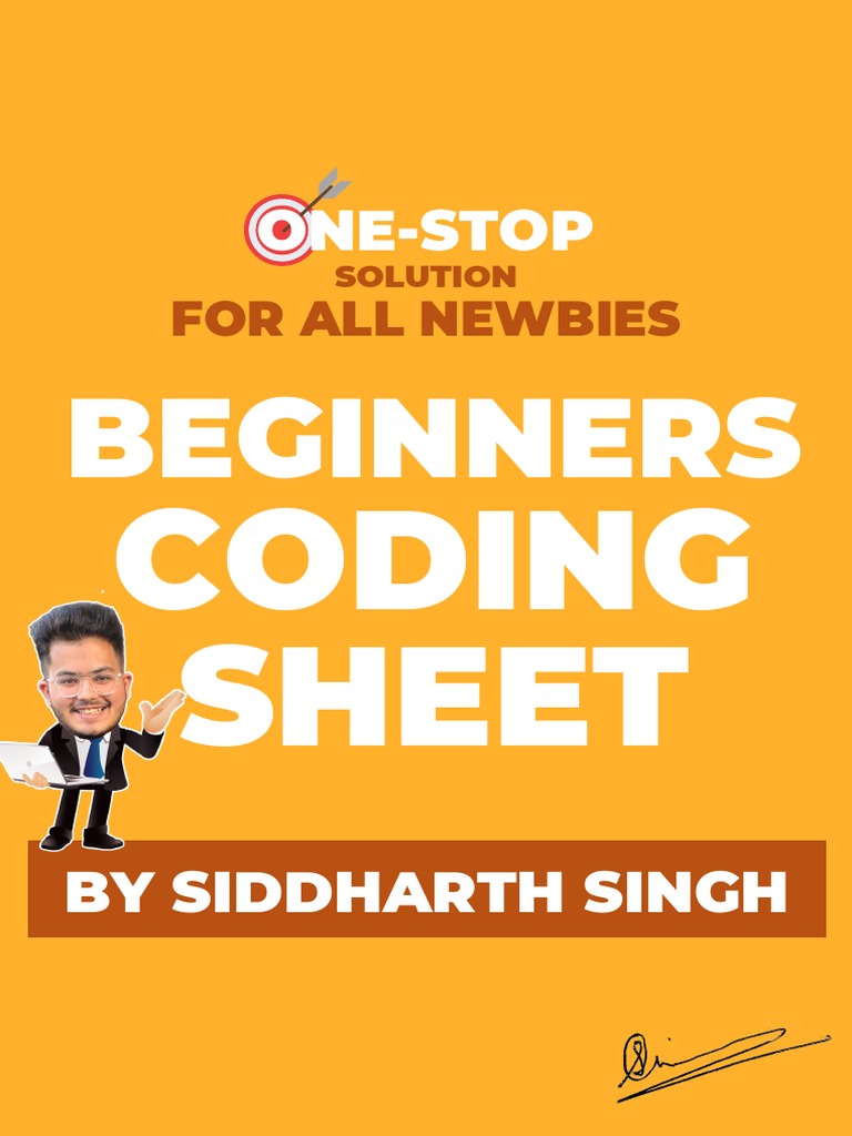 Beginner's Coding Sheet | PDF | Matrix (Mathematics) | String (Computer Science)