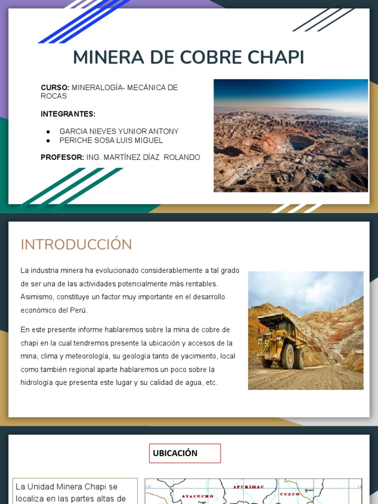Exposicion de Mina de Chapi | PDF | Roca (geología) | Mineral