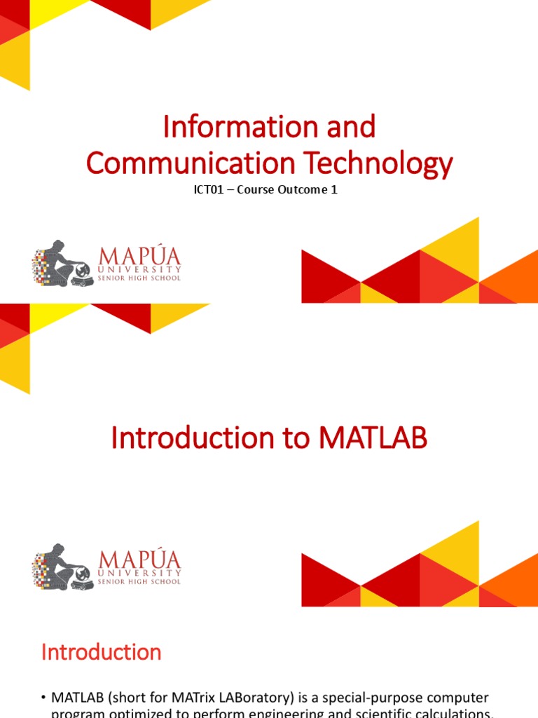 ICT01 Course Outcome 1 | PDF | Array Data Structure | Matrix (Mathematics)