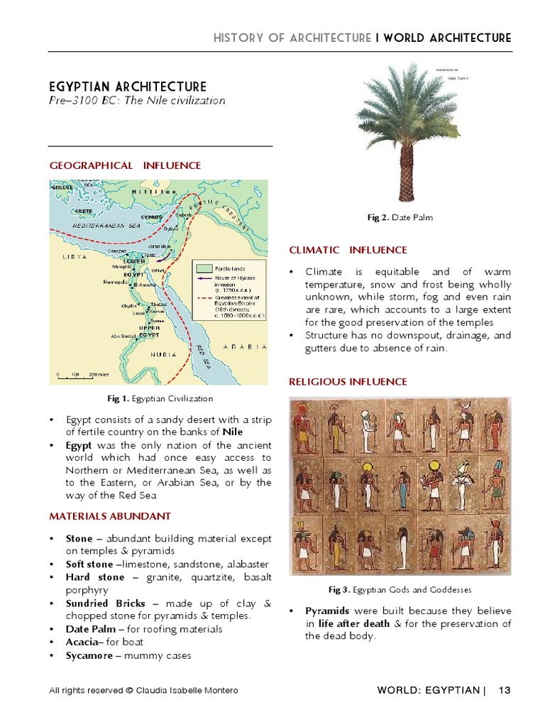 Egyptian Architecture: Pre-3100 BC: The Nile Civilization | PDF ...