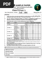 5 Safal Practice Paper | PDF | Desert