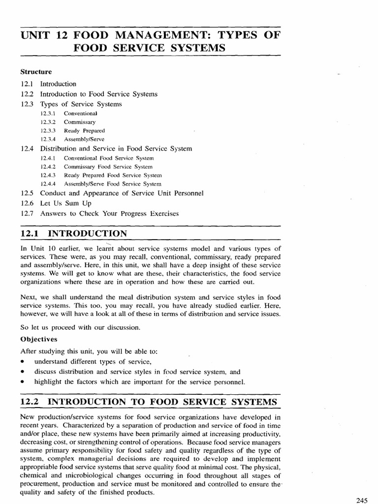 Classification of Fs System 1 | PDF | Foods | Menu