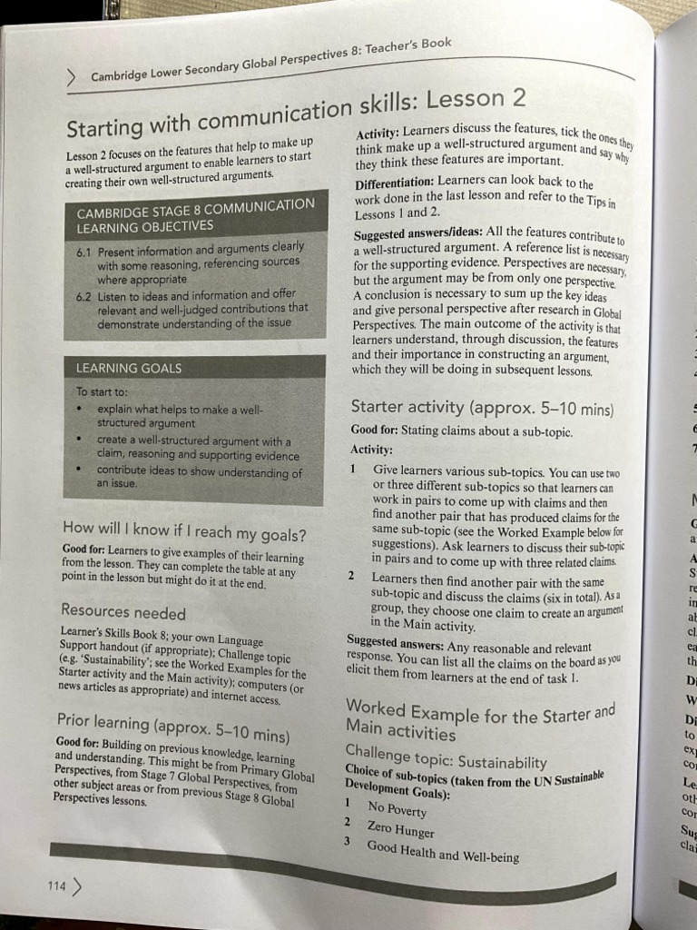 Global Perspectives Y8 TR Resources 100 | PDF