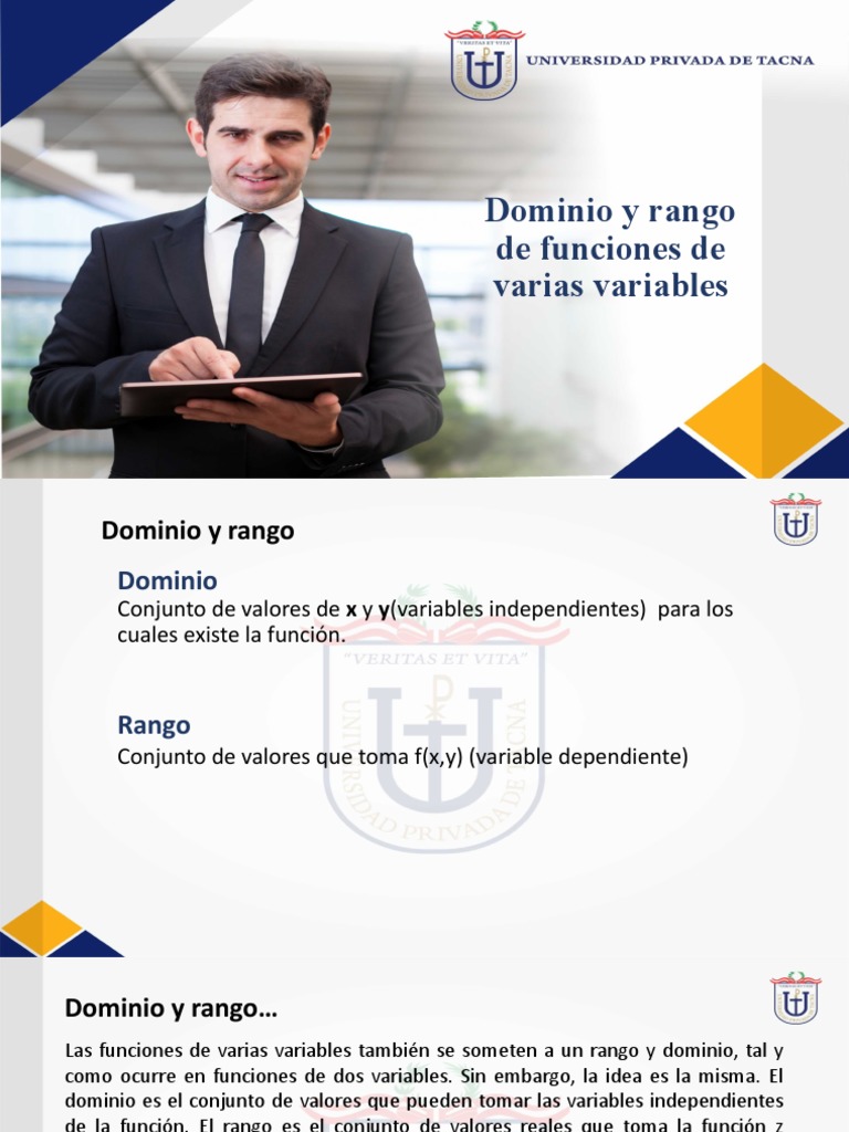 Dominio y Rango de Funciones de Varias Variables | PDF