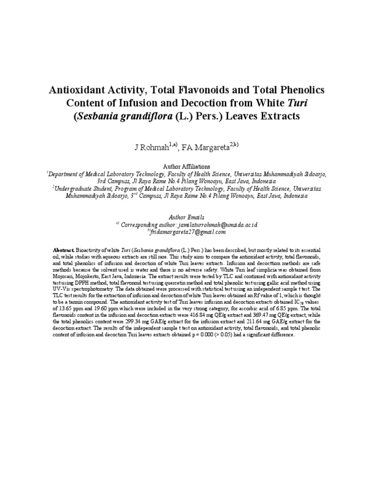 AIPCP Abstract | PDF | Polyphenol | Flavonoid