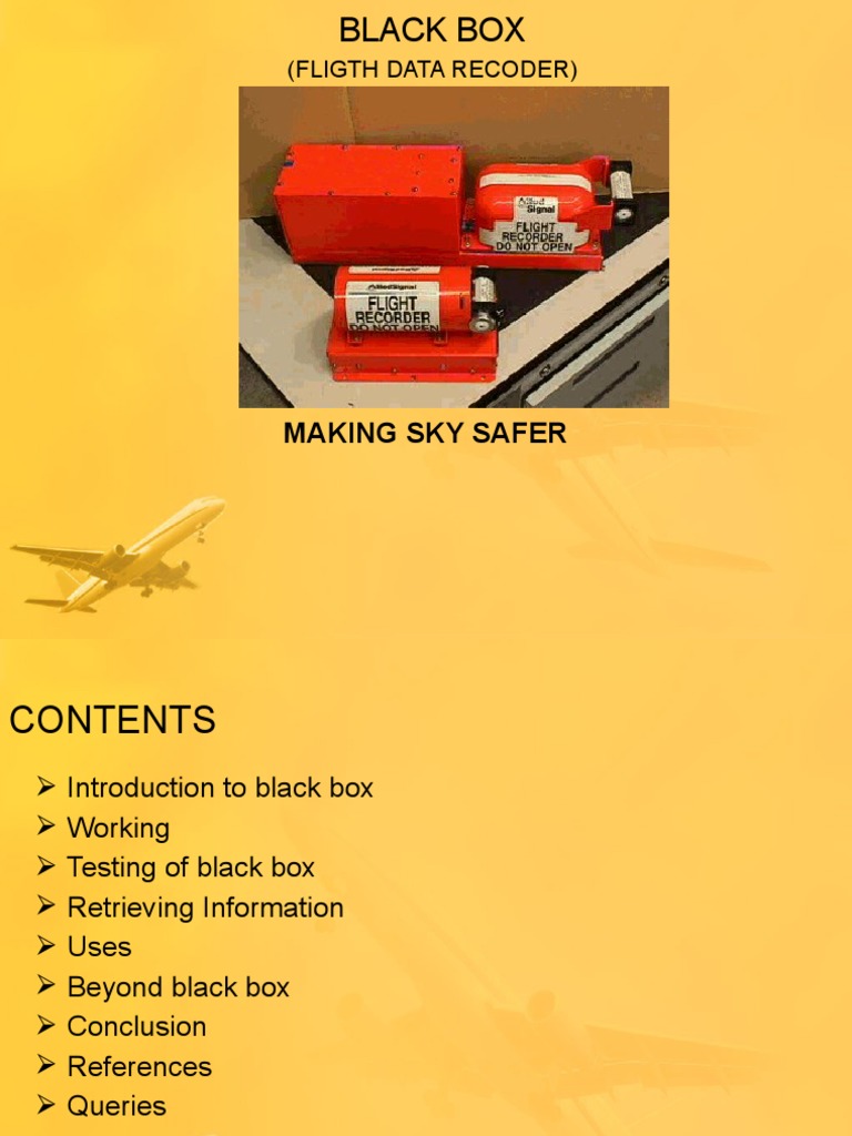 Black Box (Flight Data Recoder) | PDF | Flight Recorder | Aviation