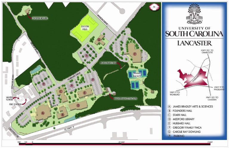 USC Lancaster Campus Map Overview | PDF