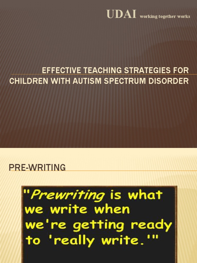 Effactive Teaching Strategies For Children With ASD by Tanu Chandra Day ...