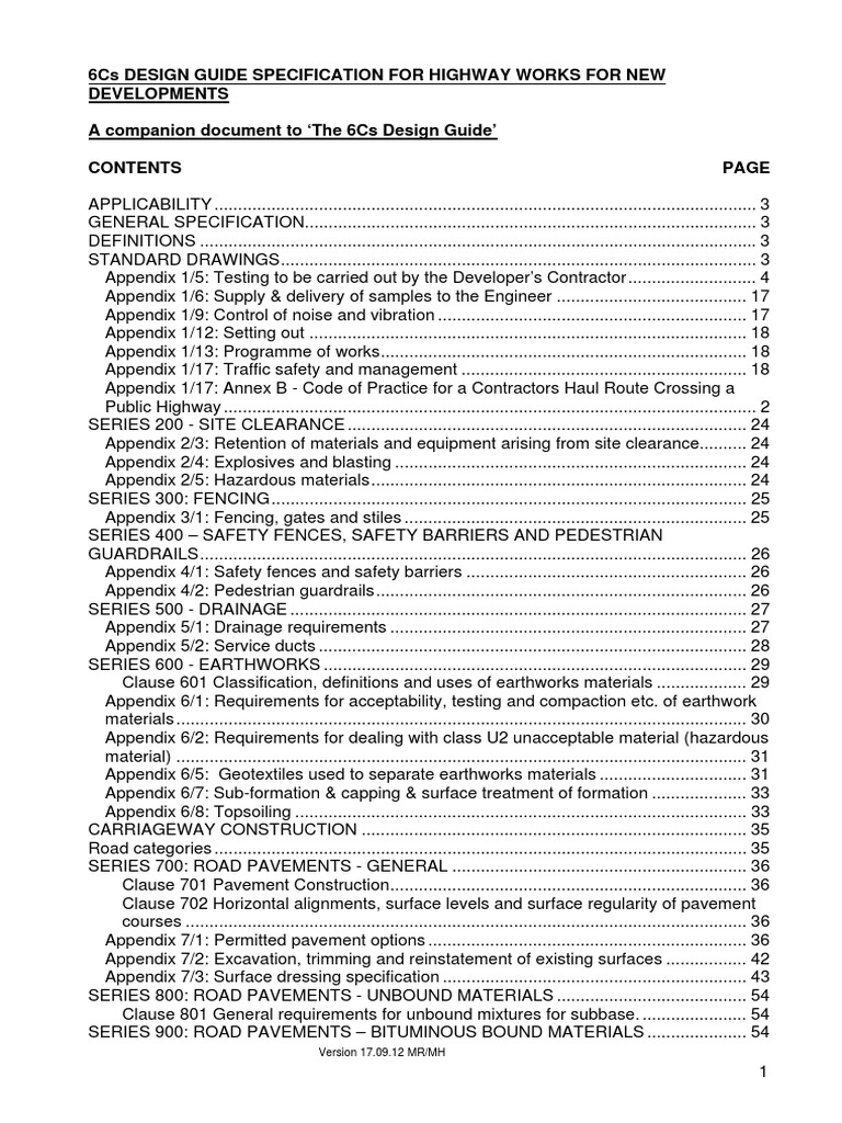 British Highway Specifications - 22!11!04 | PDF | Construction ...