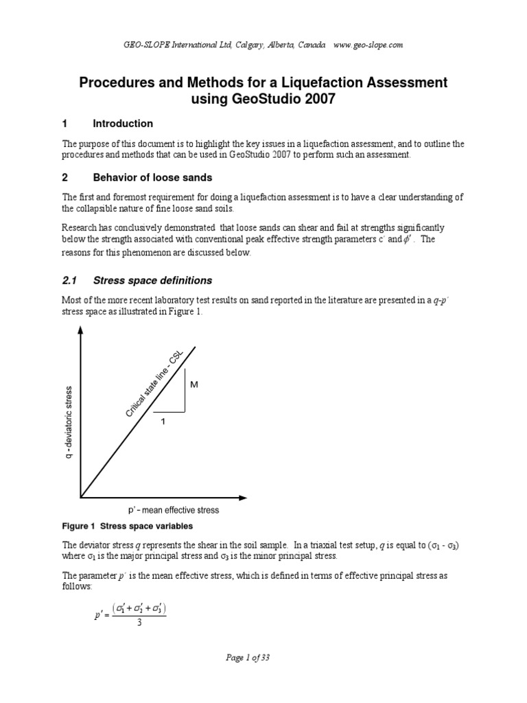 Liquefaction Assessment With GeoStudio | PDF | Solid Mechanics | Mechanics