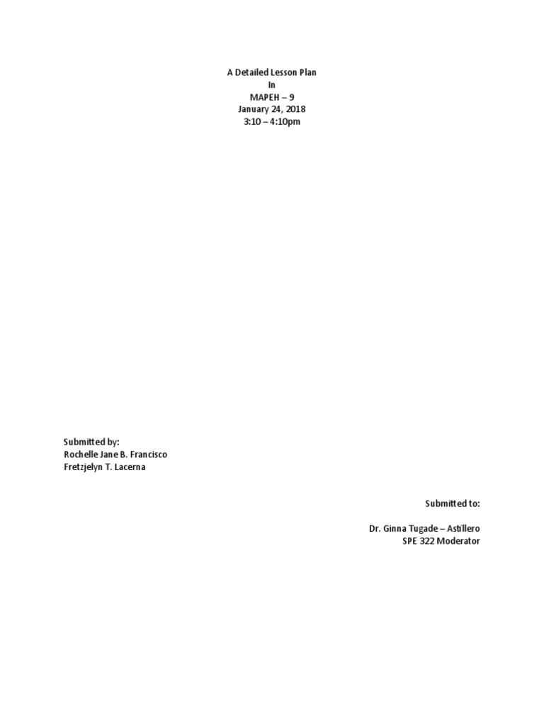 A Detailed Lesson Plan | PDF | Romanticism | Lesson Plan