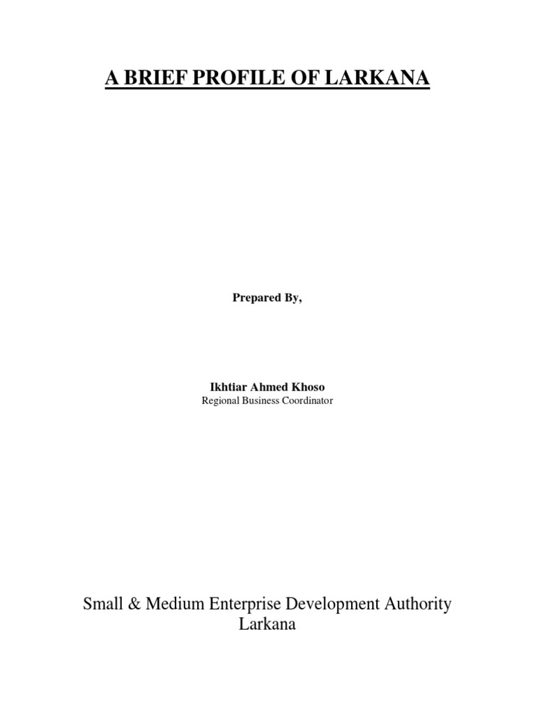 LARKANA Profile | PDF