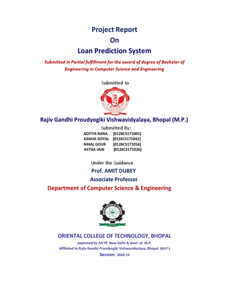 Loan Prediction System | PDF | Machine Learning | Data Analysis